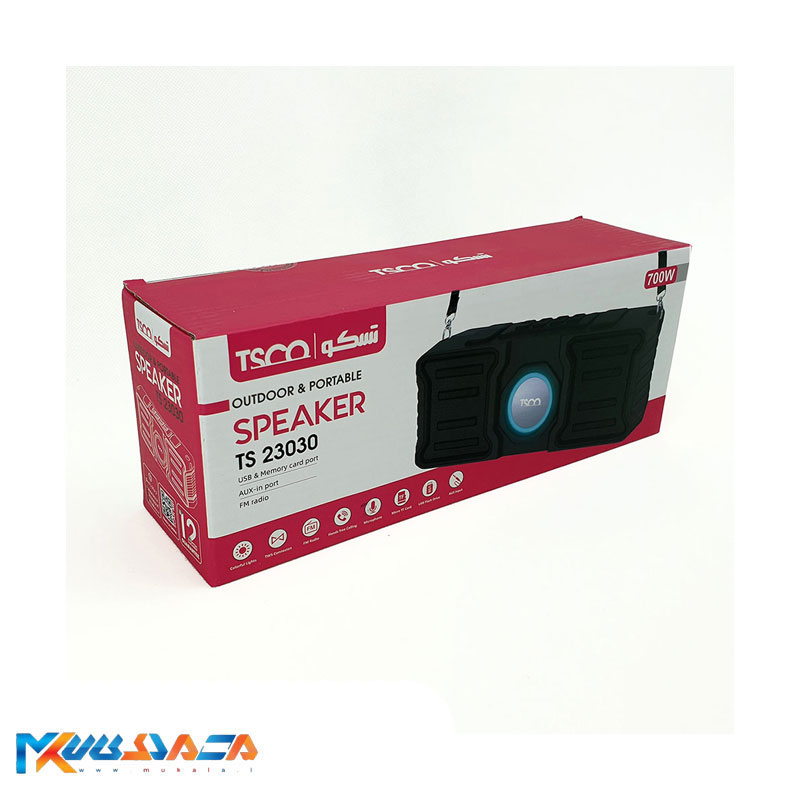 اسپیکر بلوتوثی قابل حمل تسکو مدل TSCO TS 23030 - فروشگاه محمدی کالا / خرید قسطی/ فروش اقساط ...